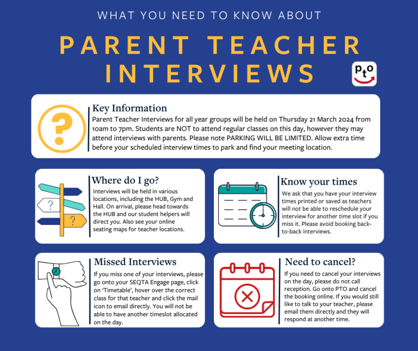 PARENT TEACHER INTERVIEW DAY - Rossmoyne Senior High SchoolRossmoyne ...